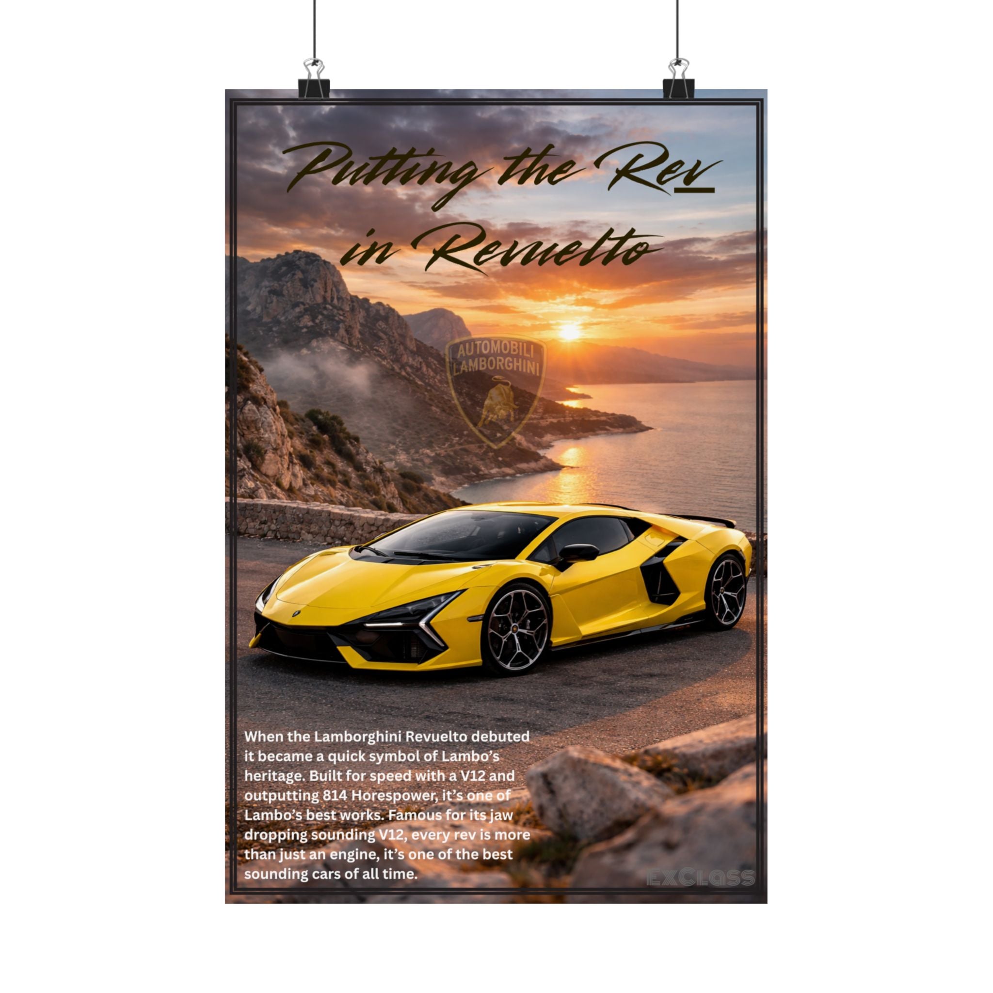 Lamborghini Revuelto Hype Poster – ExClass